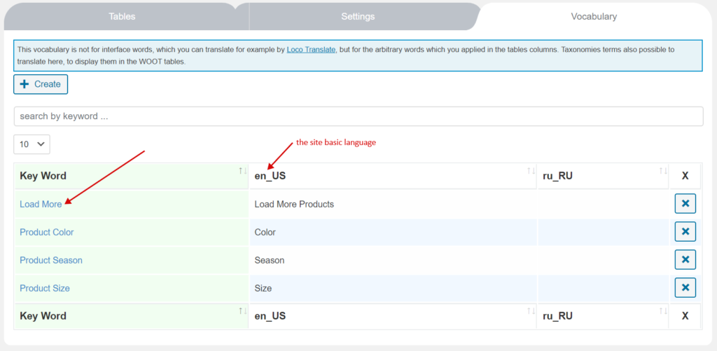 How to change Load More button text - TABLEON - WordPress Posts Table ...